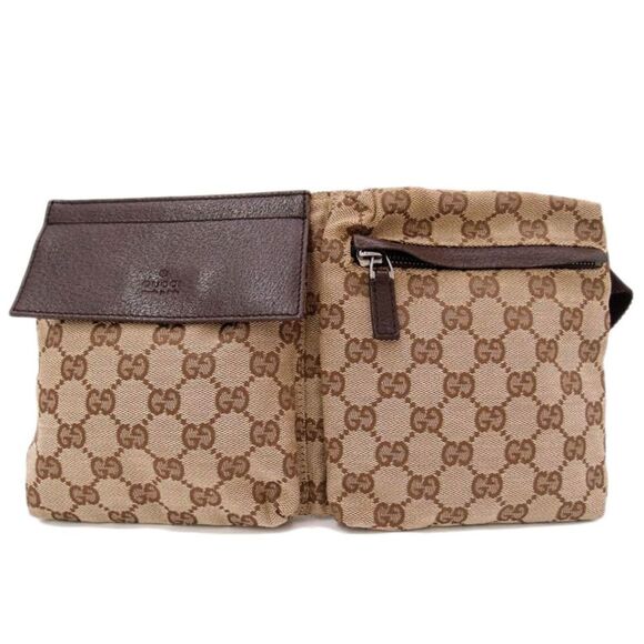 Gucci | Bags | Gucci Waistpouch Brown Gg Canvas Body Bag Ab Rank | Poshmark